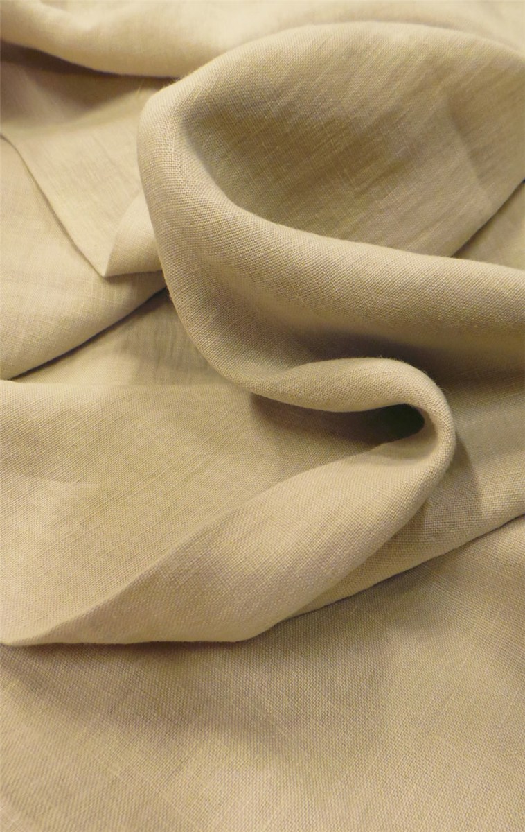 Stragier - Toile de Lin souple - uni - Grège naturel